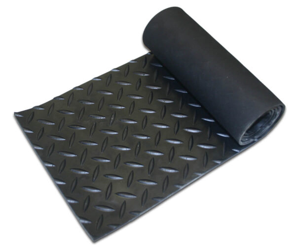 Diamond Checker Plate Rubber Matting - 1.2m & 1.5m Wide - Camthorne ...