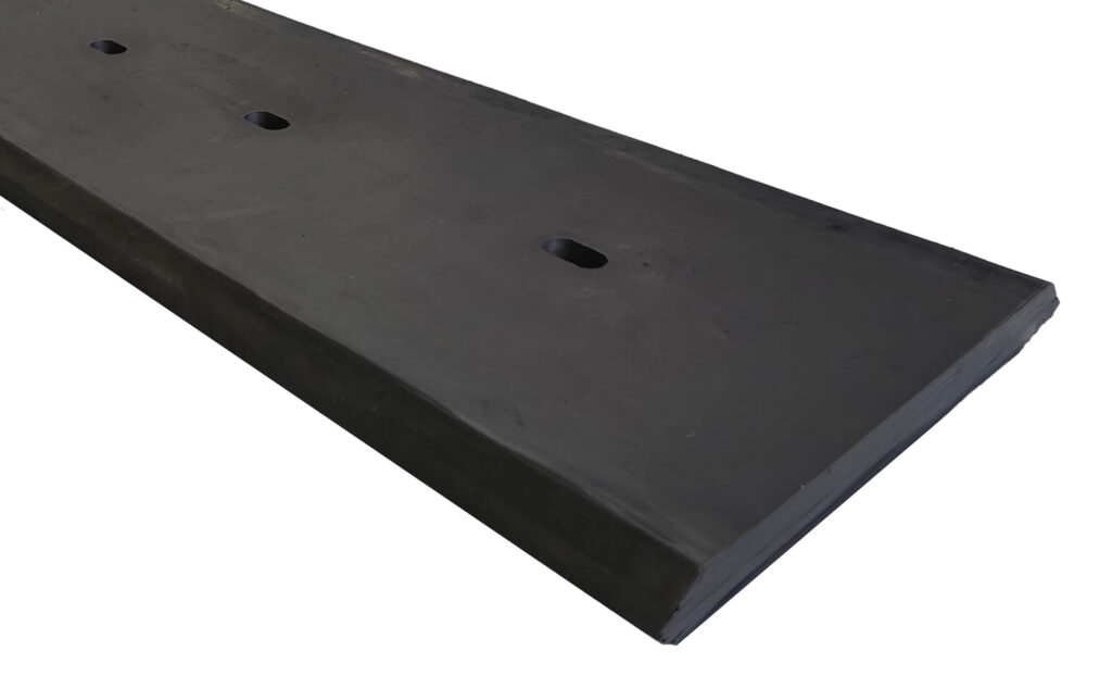 Heavy Duty Yard Scraper Rubber Blade - 400mm Wide x 50mm Thick ...
